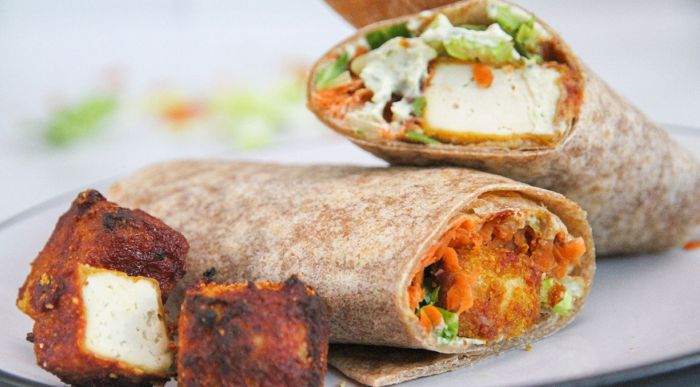 Receta proteica de wraps de pollo y vegetales: saciantes e ideales para ...