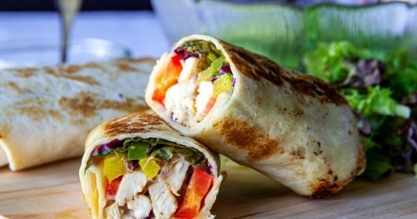 Receta proteica de wraps de pollo y vegetales: saciantes e ideales para ...