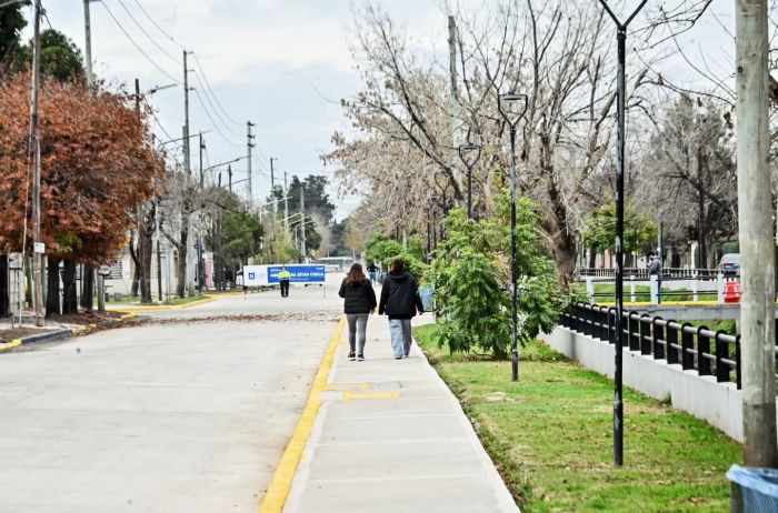 Nardini habilitó las obras de repavimentación integral de la calle ...