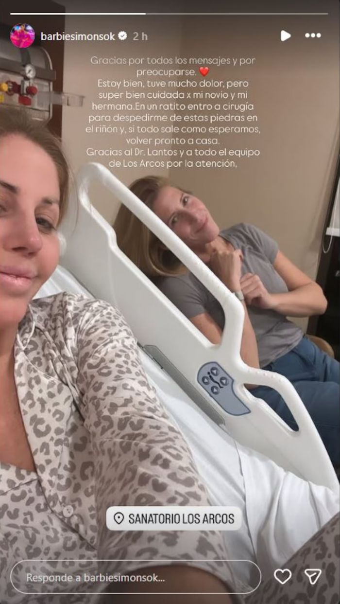 Barbie Simons fue operada de urgencia: "Tuve mucho..." - Crónica ...