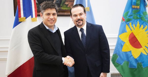 Axel Kicillof recibió al embajador de Francia "para seguir ...
