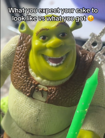Pidió una torta de Shrek para el cumpleaños de su hijo y le llegó algo ...