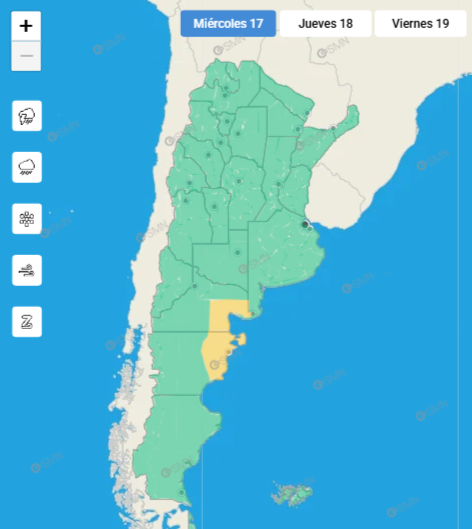 Confirmado: hay alerta meteorológica amarilla por vientos fuertes y ...